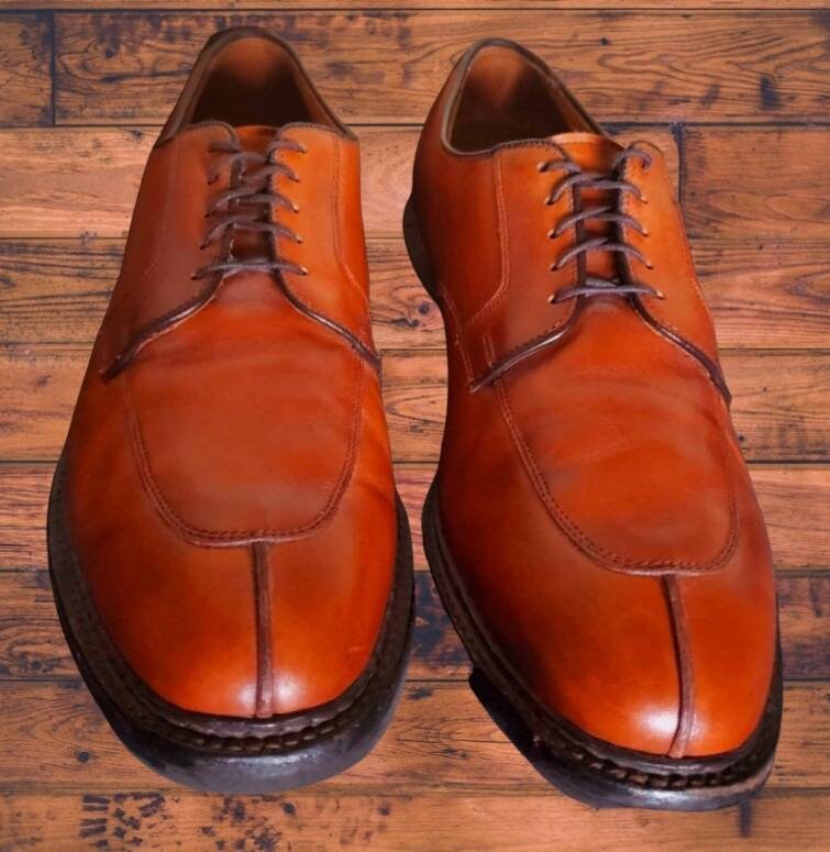 Allen Edmonds Brown Leather Split Toe Casual Oxfords Comfort Orthotic ...