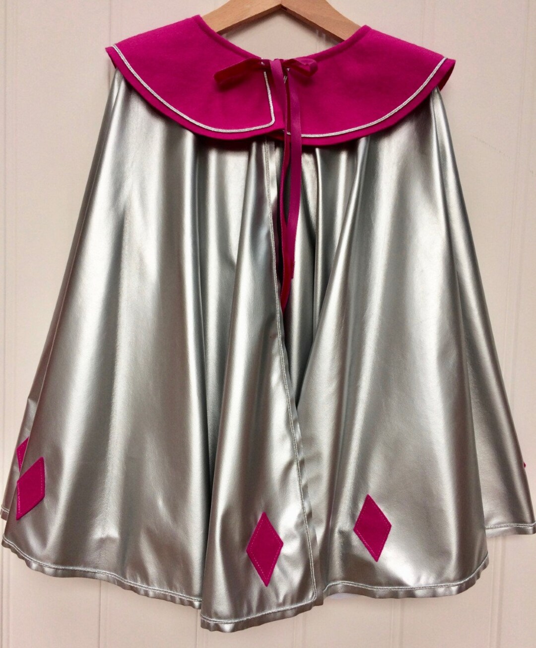 Queen's Cape Queen Costume Silver Cape Girls Dressing up Girls Fancy ...