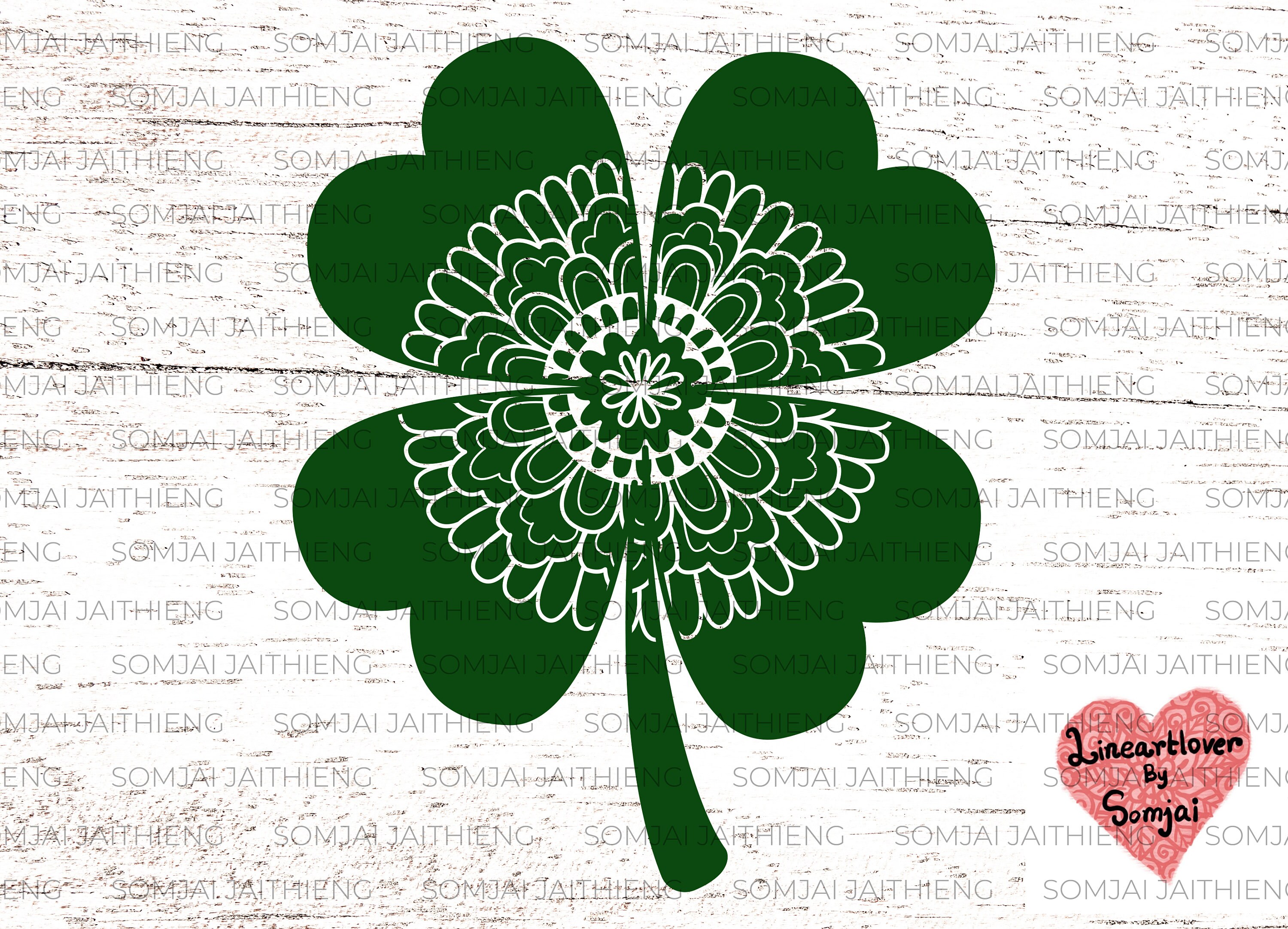 25 diseños de hojas de trébol Svg / Mandala hoja svg / 4 hojas - Etsy ...