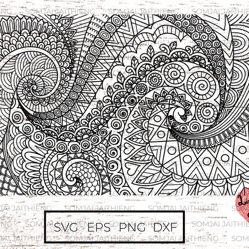 Two Styles of Zentangle Movement Background Svg / Zentangle - Etsy