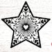 19 Stars Svg / Christmas Ornaments SVG/ Star Svg/ Zenangle Svg/ Mandala ...