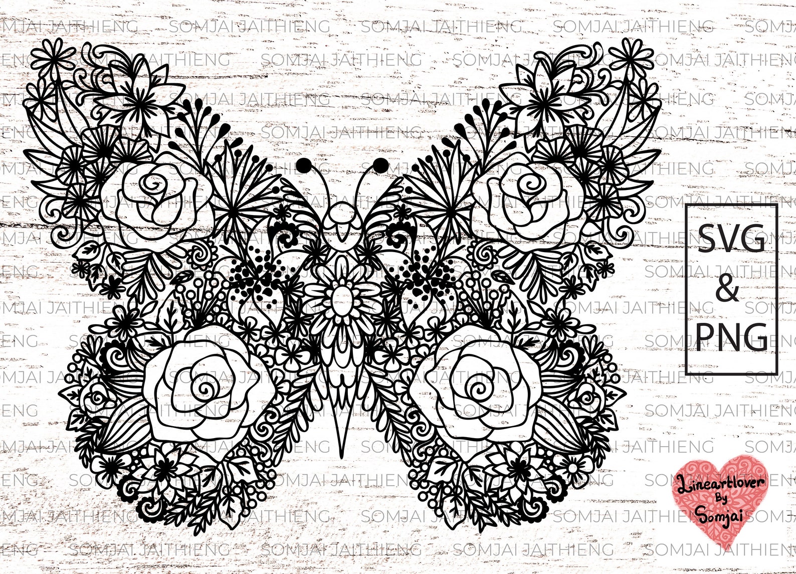 10 Butterflies Svg, Butterfly Mandala Svg, Butterfly Zentangle Svg ...