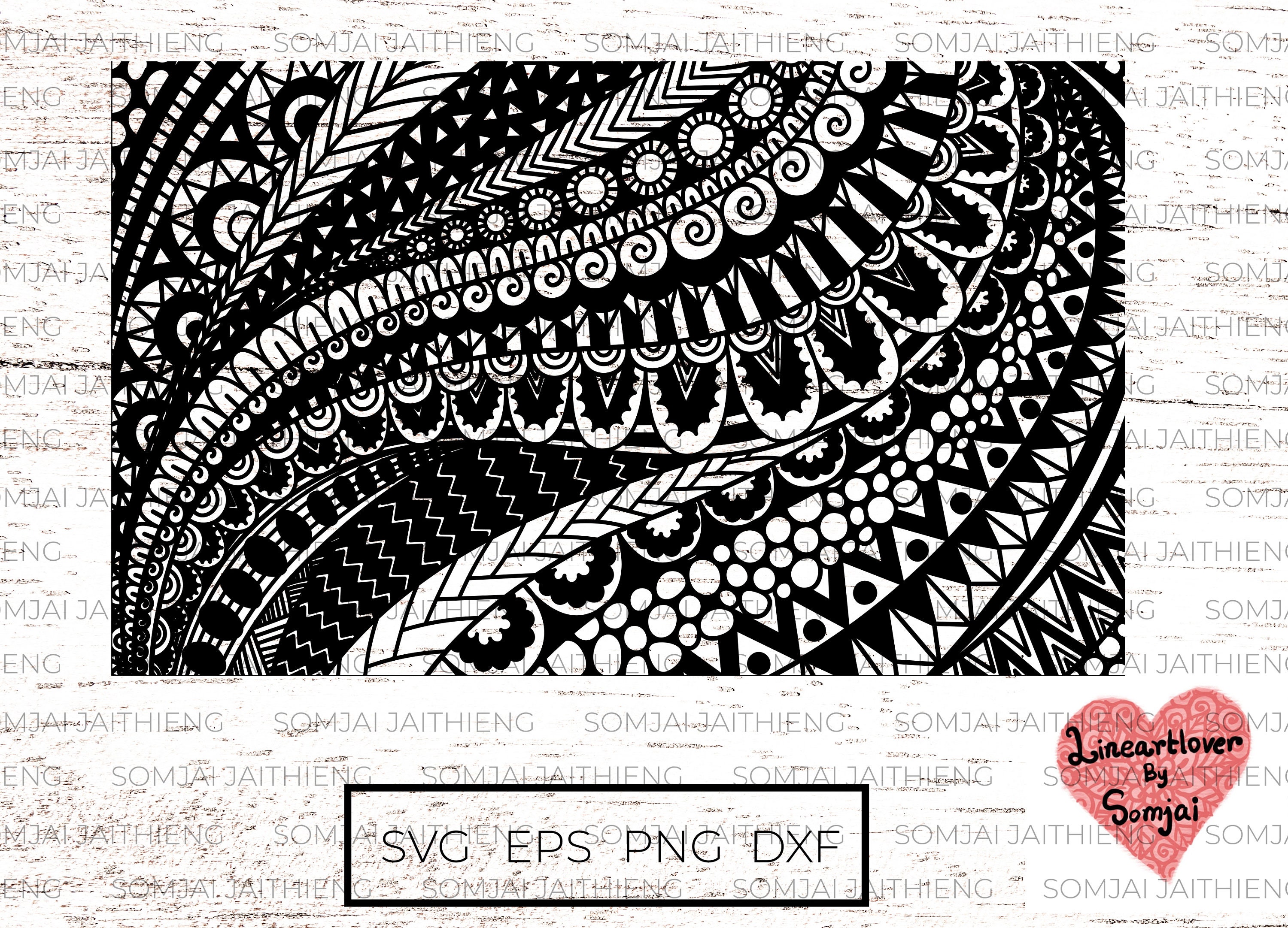 Two Styles of Zentangle Movement Background Svg / Zentangle | Etsy