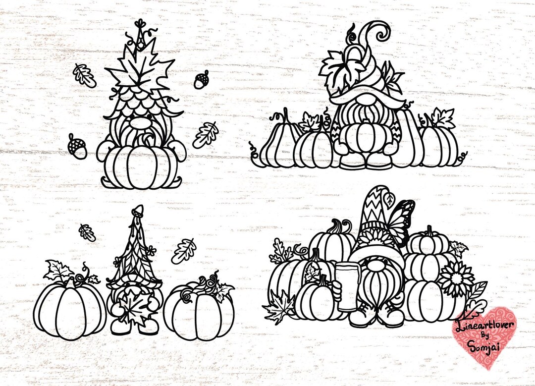 Gnomes With Pumkins Svg, Autumn Harvest, Fall Gnome Svg, Pumpkin Gnome ...