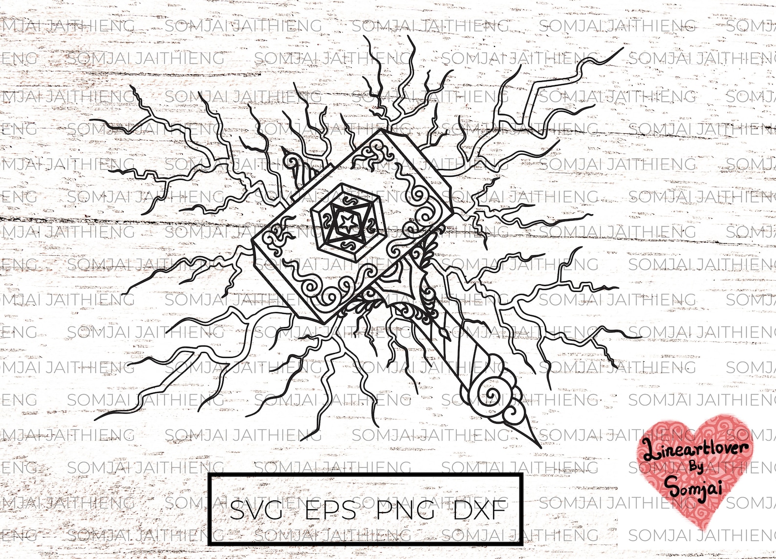 Thor Hammer Svg / Zentangle Svg / Mandala Svg / Light Bolt Svg ...