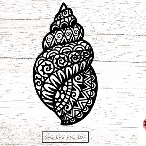 4 Sea Animals Mandala Svg / Sea Turtle Svg / Shell Svg / Starfish Svg ...