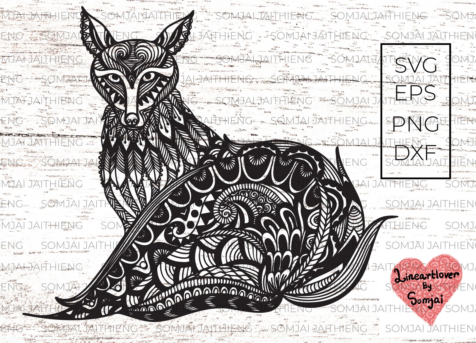 Two Styles of Foxsvg Fox Zentangle Svg Red Fox Svg Dog Svg | Etsy