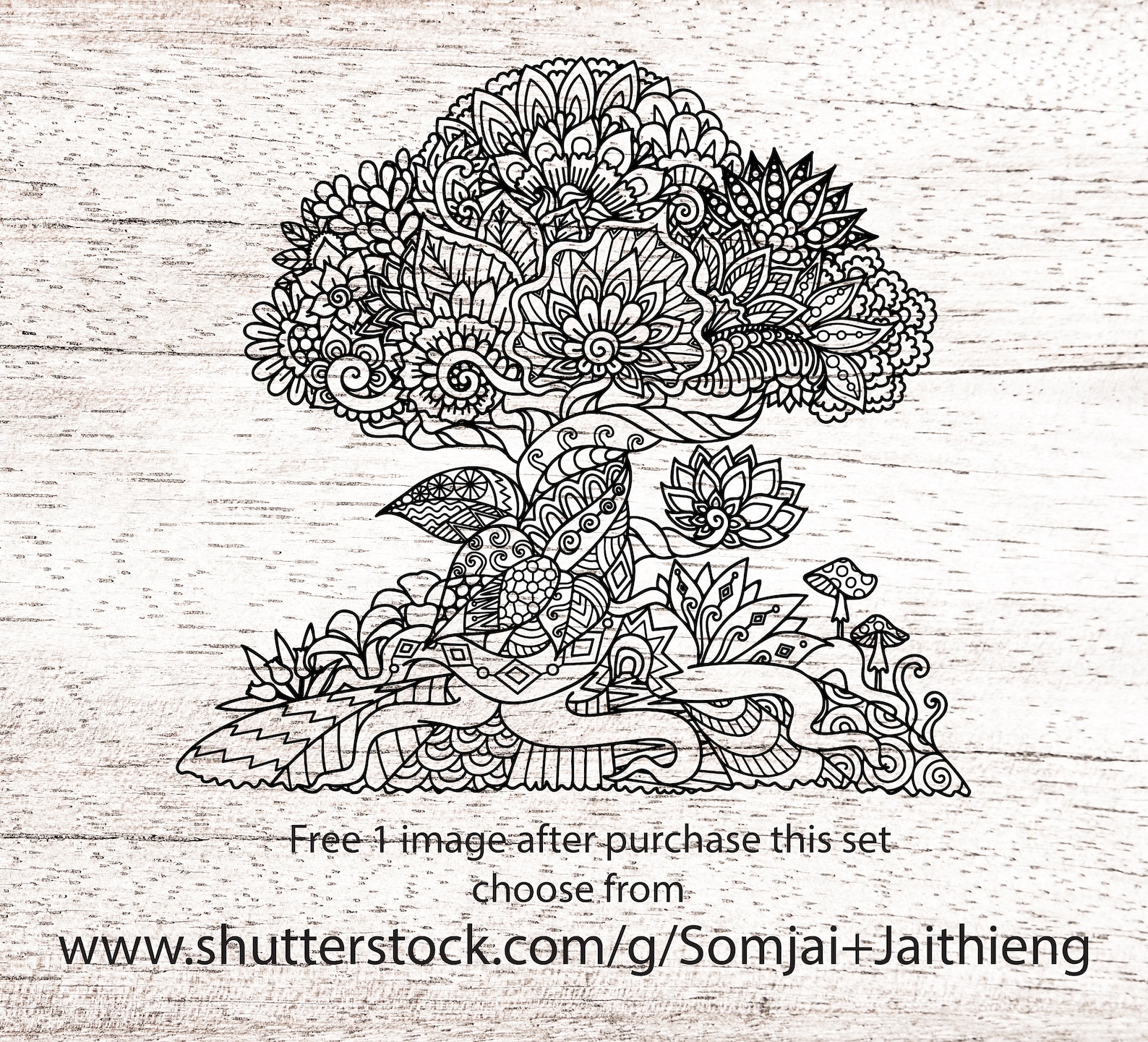 Tree Svg / Zentangle Svg / Mandala Svg / Flowers Svg / Svg - Etsy