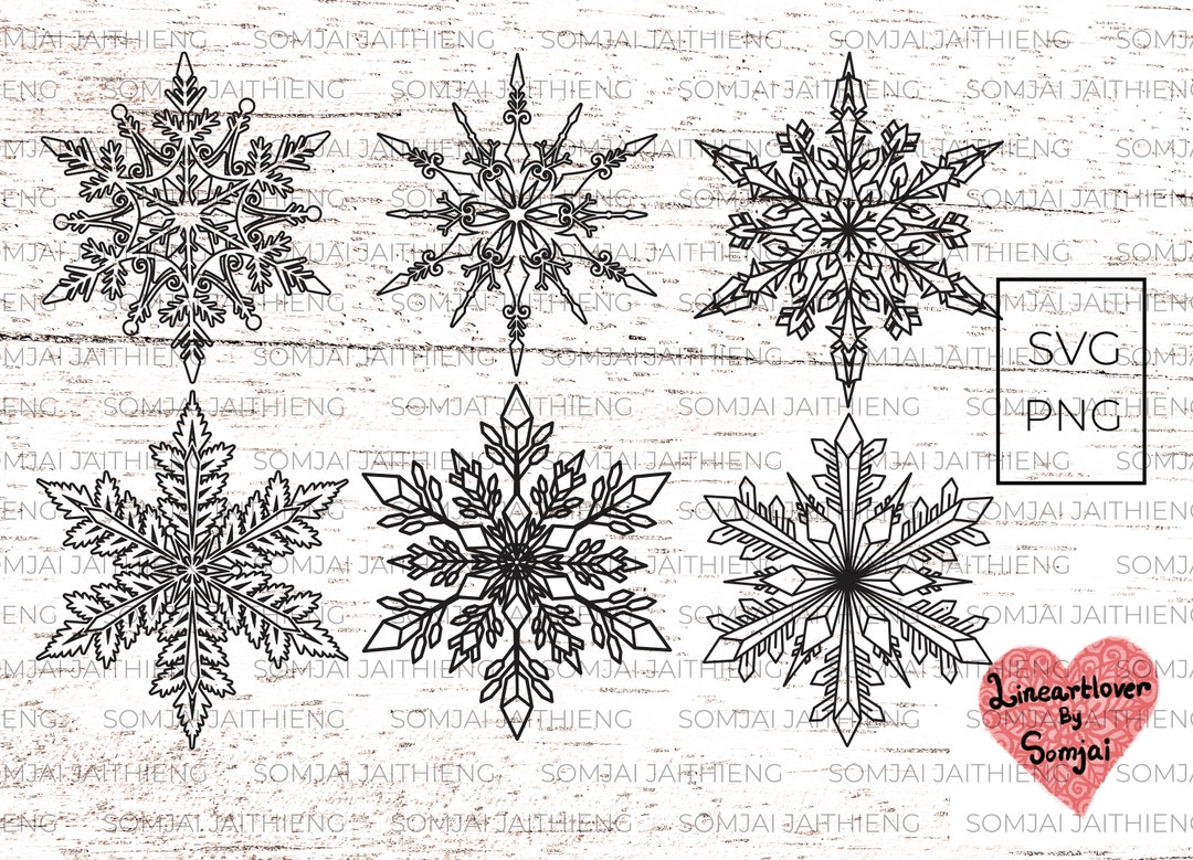 12 Snowflakes Svg / Snowflake Svg/ Snowflake Png / Crystal Svg / Ice ...