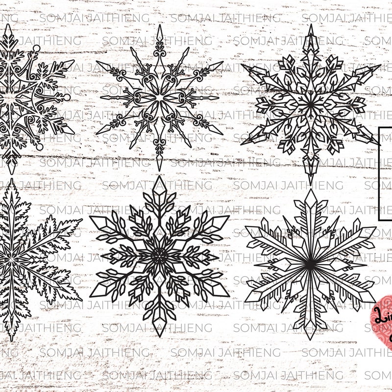 Snowflakes Svg - Etsy