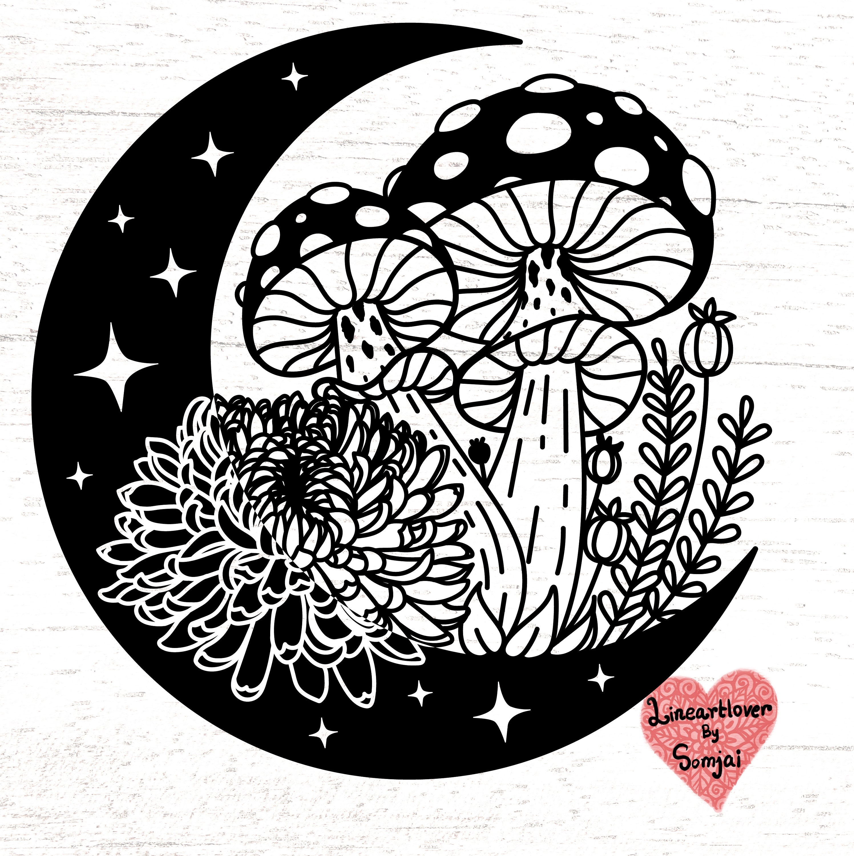8 Mushroom Designs, Mushroom Svg, Meadow Svg, Mushrooms Svg,svg Files ...