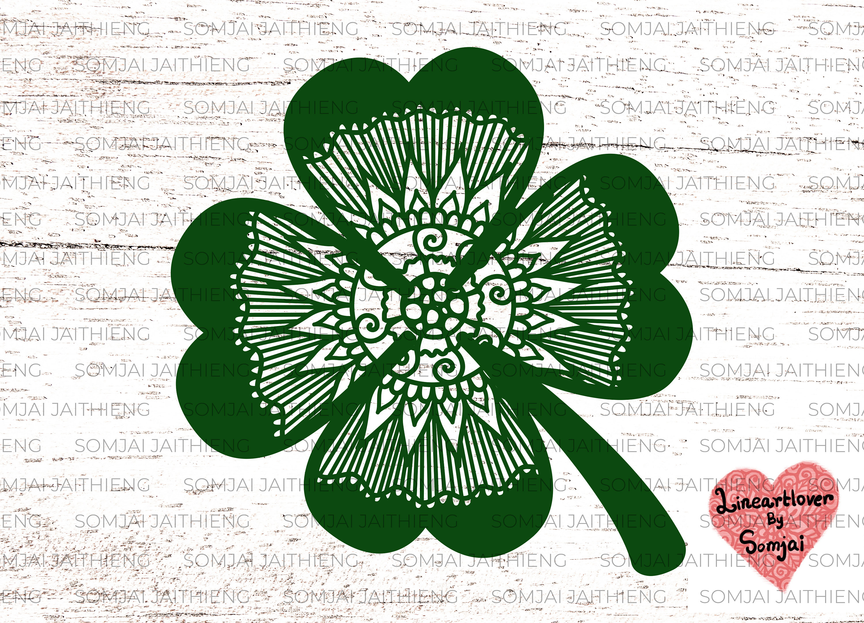 25 diseños de hojas de trébol Svg / Mandala hoja svg / 4 hojas - Etsy ...