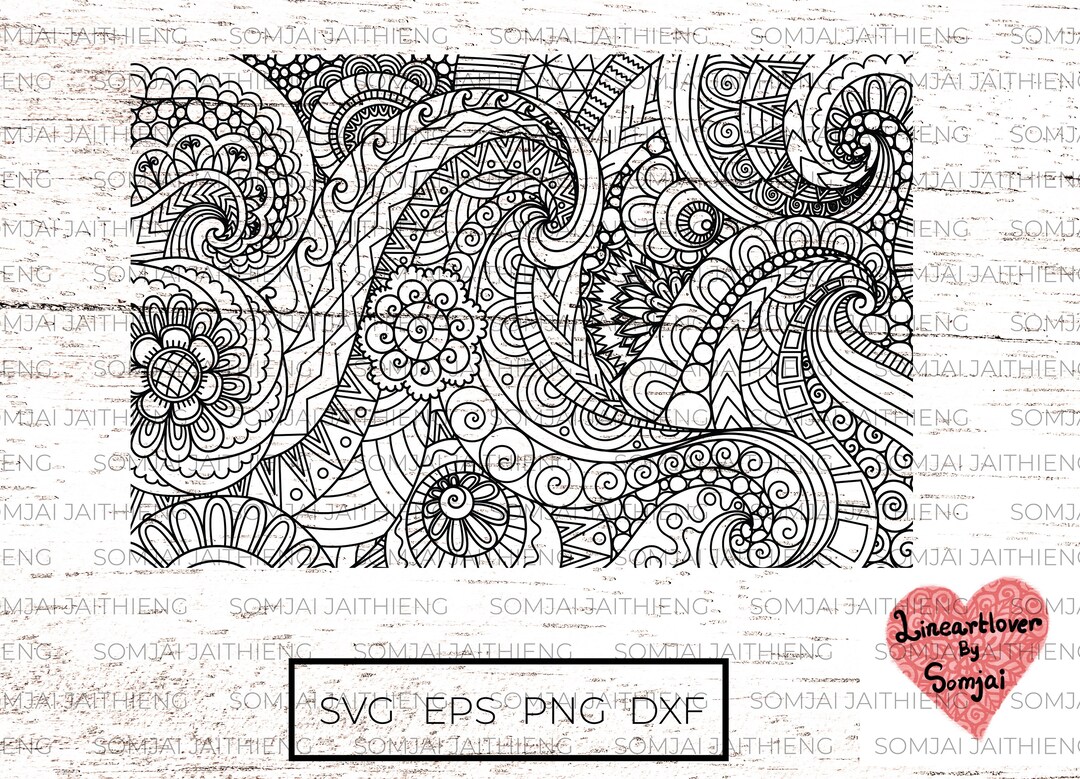 Two Styles of Abstract Sea Wave Svg / Wave Zentangle Svg / Zentangle ...