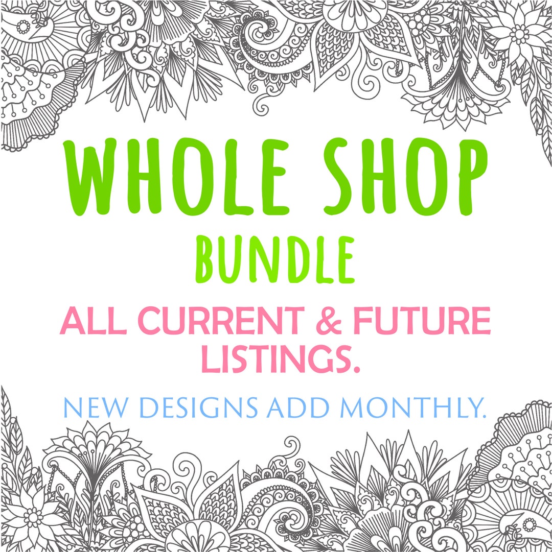Whole Shop Bundle - Etsy