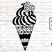 6 Ice Cream Design Svg / Ice Cream Svg / Zentangle Svg / - Etsy
