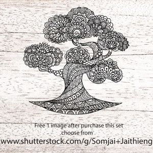Tree Svg / Zentangle Svg / Mandala Svg / Flowers Svg / Svg Files for ...
