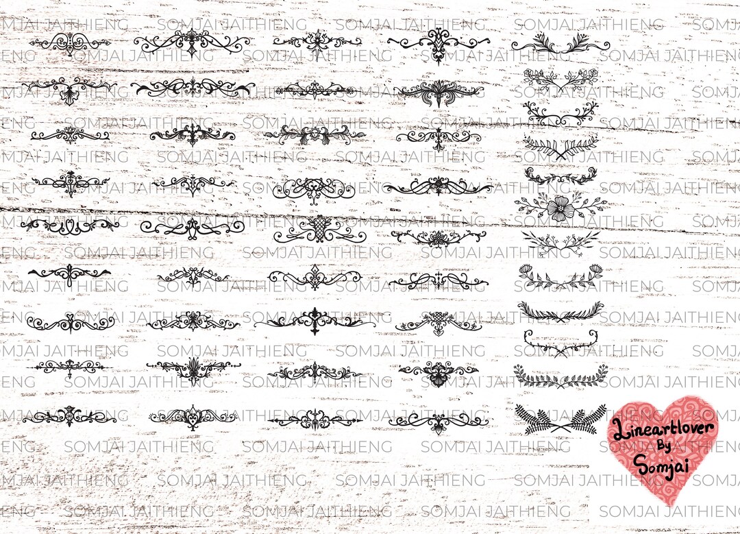 48 Hand Drawn Text Dividers Svg/text Divider Svg/divider Svg/floral ...