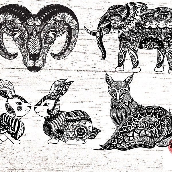 Zentangle Goat - Etsy