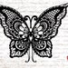 10 Butterflies Svg Butterfly Mandala Svg Butterfly Zentangle - Etsy