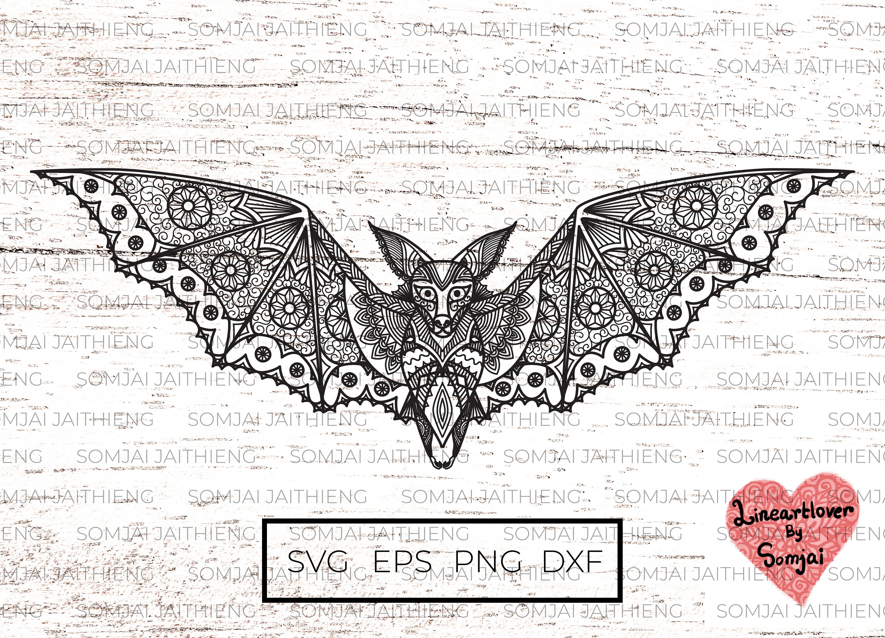 Two Styles of Bat Svg / Bat Svg / Zentangle Svg / Mandala Svg | Etsy