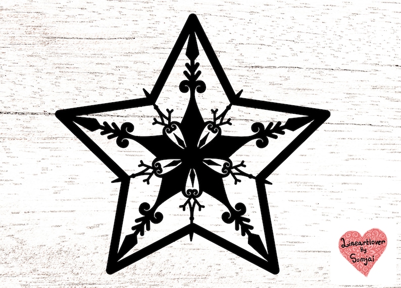19 Stars Svg / Christmas Ornaments SVG/ Star Svg/ Zenangle Svg/ Mandala ...