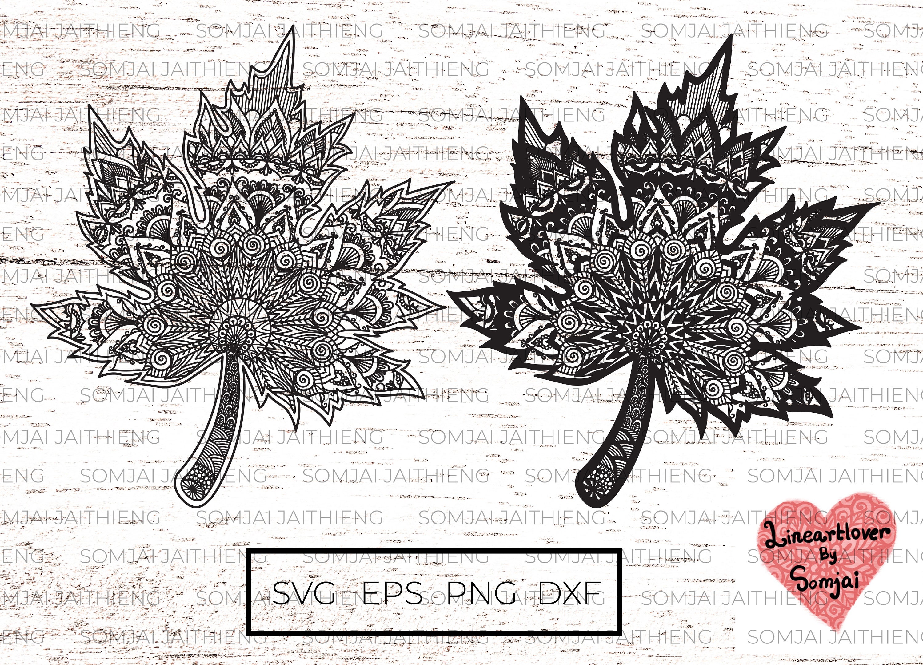 Maple Leaf Svg / Mandala Svg / Zentangle Svg / Leaf Svg / Boho Svg ...