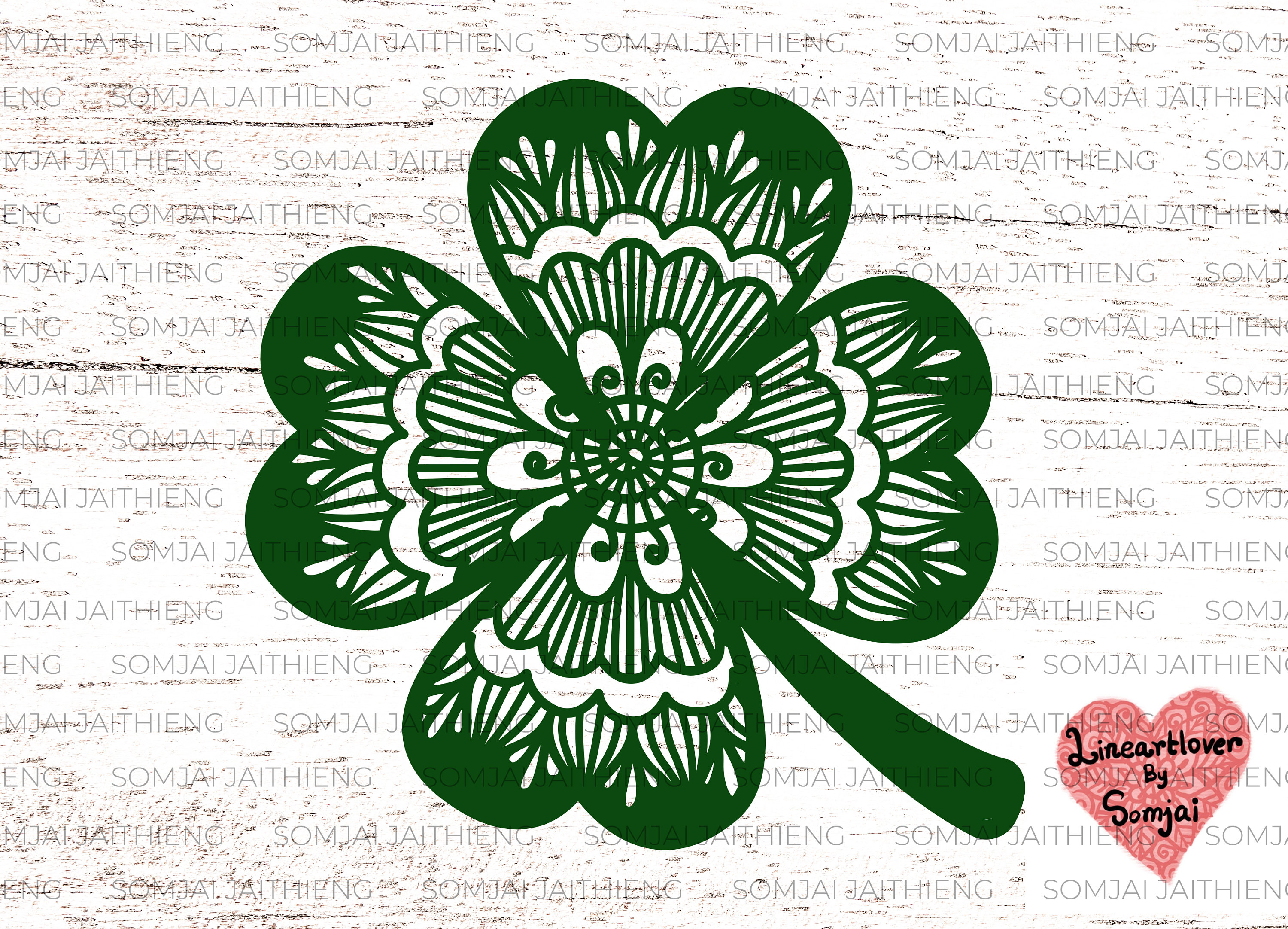 25 Clover Leaf Designs Svg / Mandala Leaf Svg / 4 Leafs Clover - Etsy