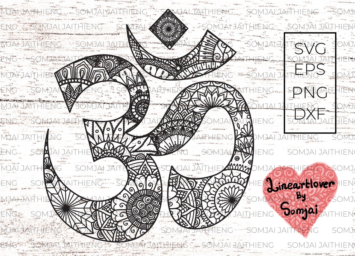 Ohm Svg / Zentangle Svg / Mandala Svg / Flowers Svg / Svg | Etsy