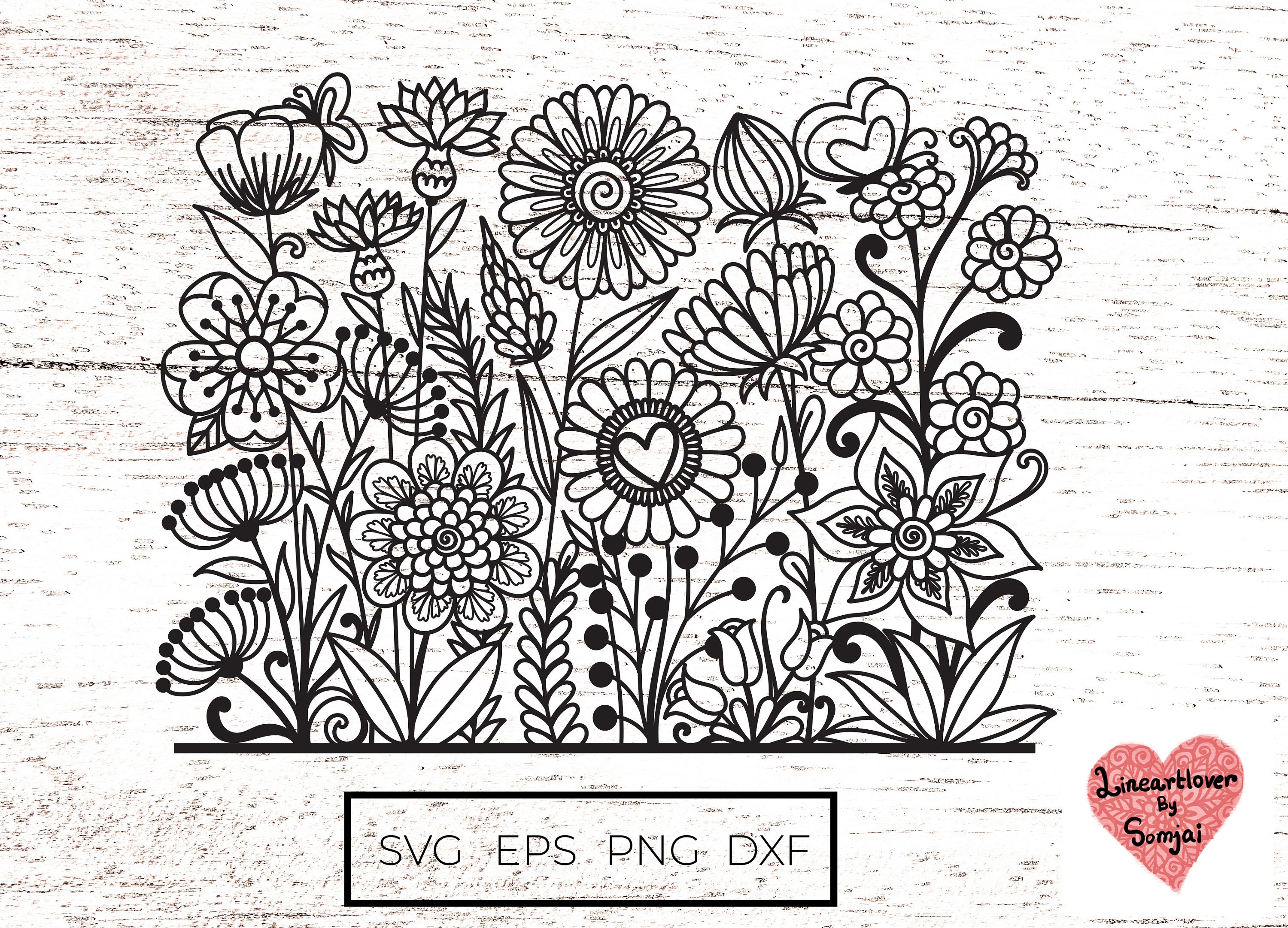 Repeatable mandala flowers Svg / zentangle svg / mandala svg/ | Etsy
