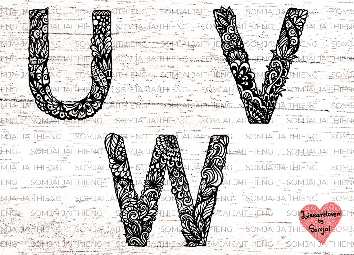 26 Monogram Svg All Lines Welded Alphabet Svg Letter Svg | Etsy