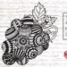 Two Styles of Grape Svg / Zentangle Svg / Mandala Svg / Fruit Svg ...