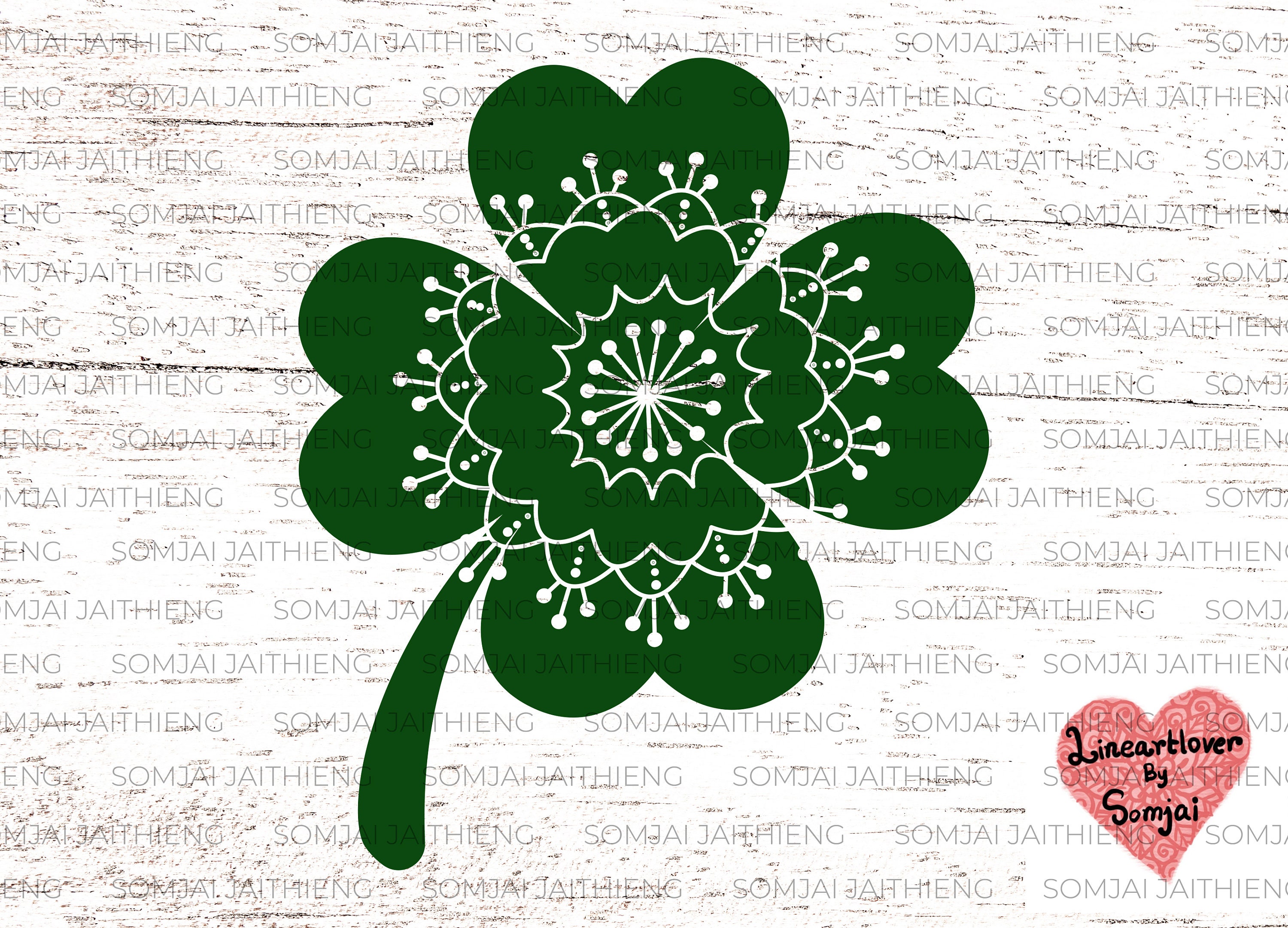25 diseños de hojas de trébol Svg / Mandala hoja svg / 4 hojas - Etsy ...
