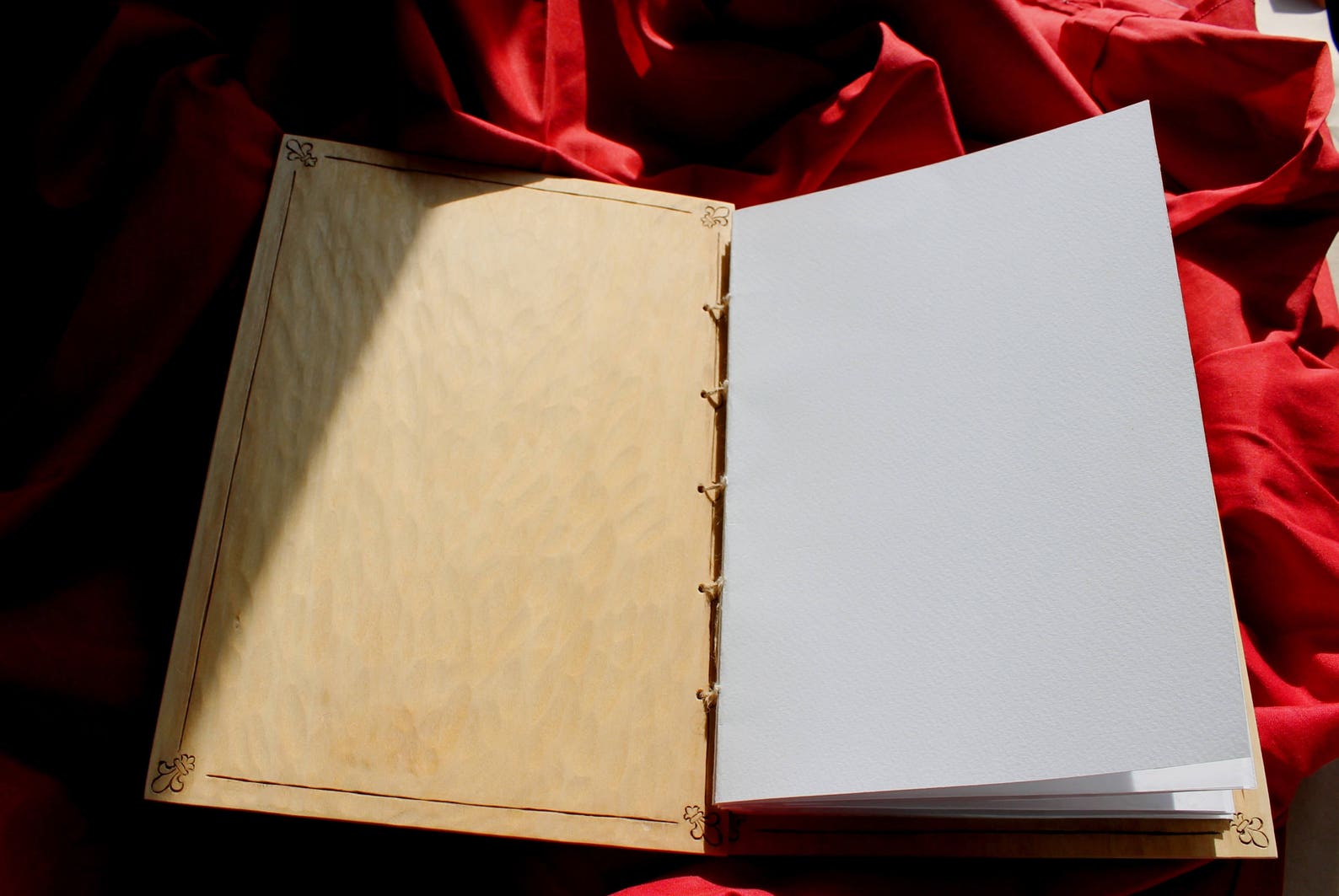 Personalized Wedding Album, Photo Album With Wooden Covers, Hand Carved ...