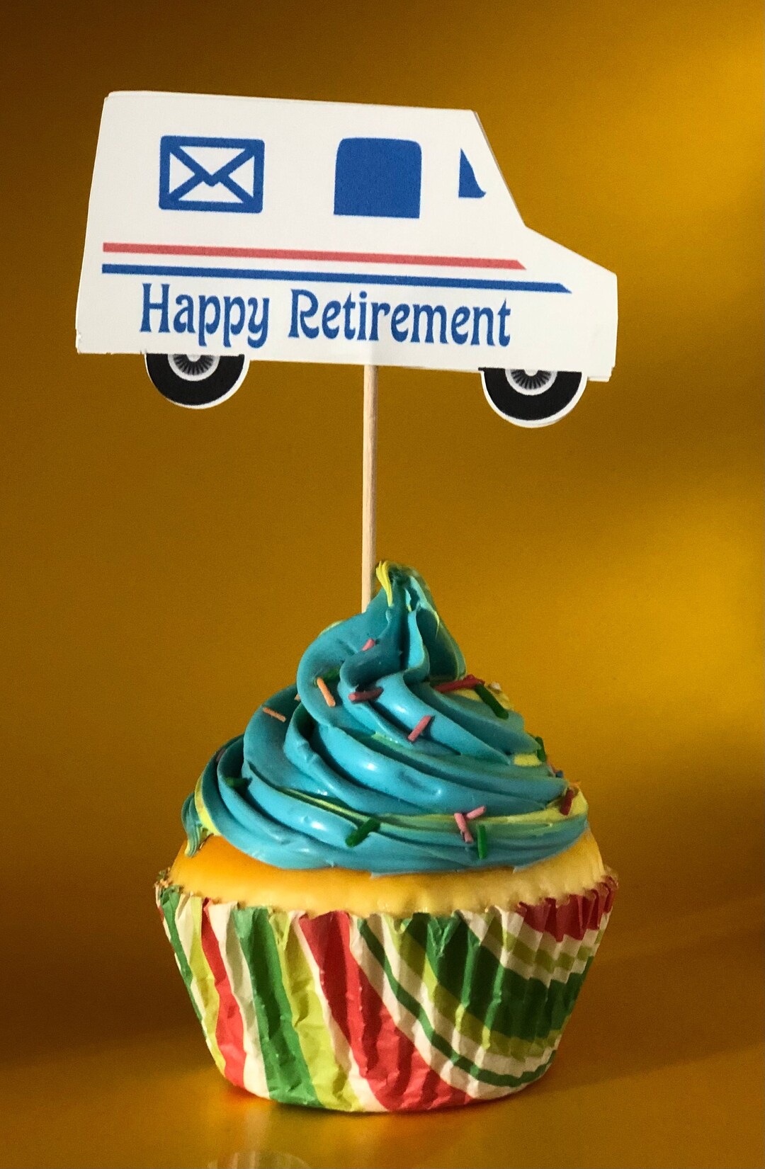 8 Mail Truck Cupcake Toppers - Etsy