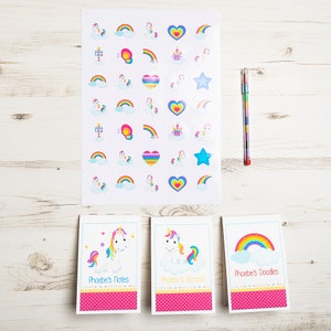 Personalised Unicorn Notebook Bundle - Etsy