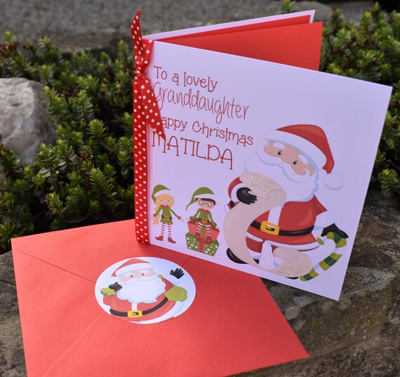 Personalised Christmas Card Father Christmas Card Santa Card - Etsy UK