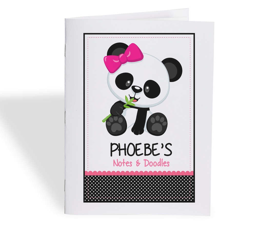 Panda Notes & Doodles Book | Panda Notebook | A5 Notebook | Panda ...