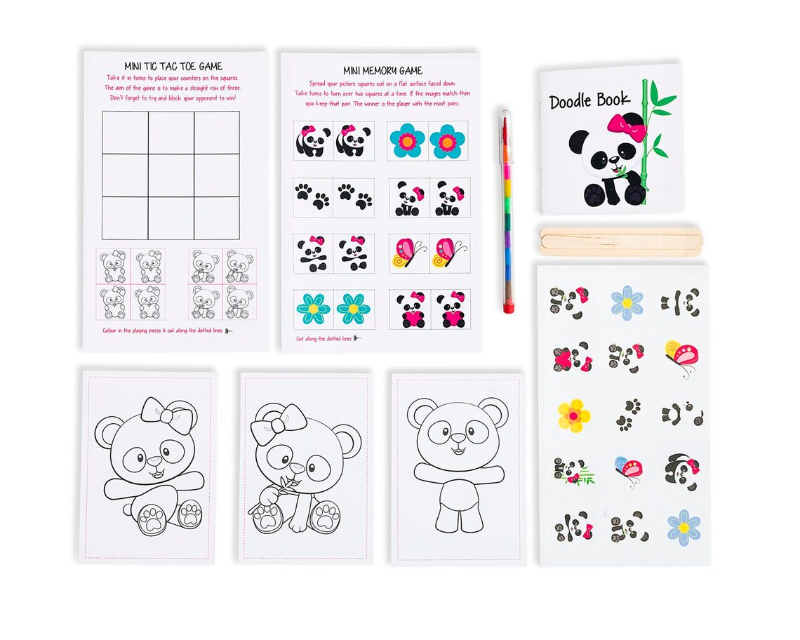 Mini Panda Activity Bundle - Etsy UK