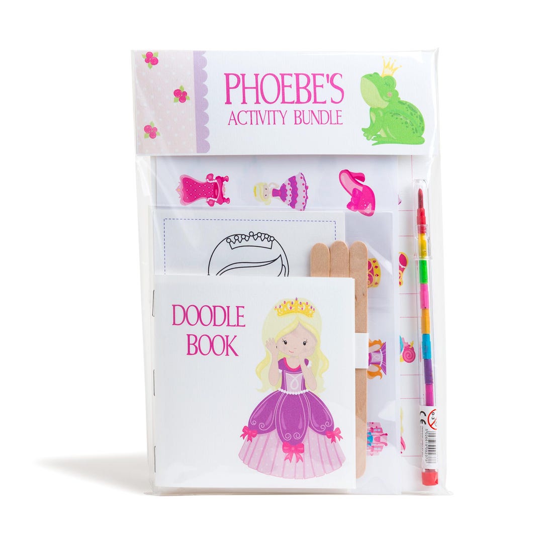 Mini Princess Activity Bundle Personalised Princess Activity Set ...