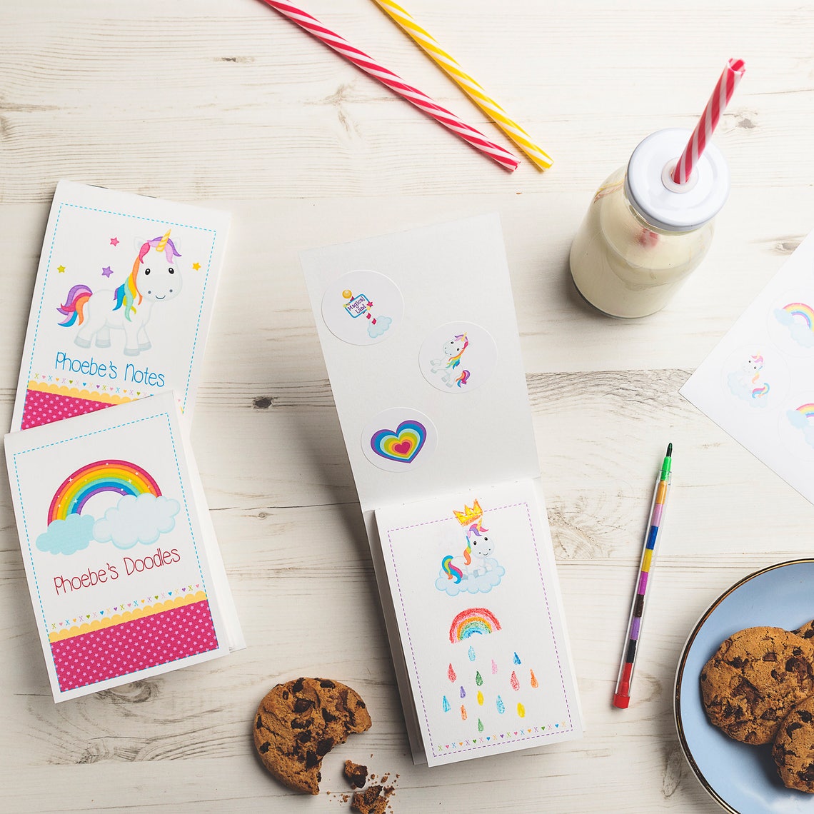 Personalised Unicorn Notebook Bundle - Etsy