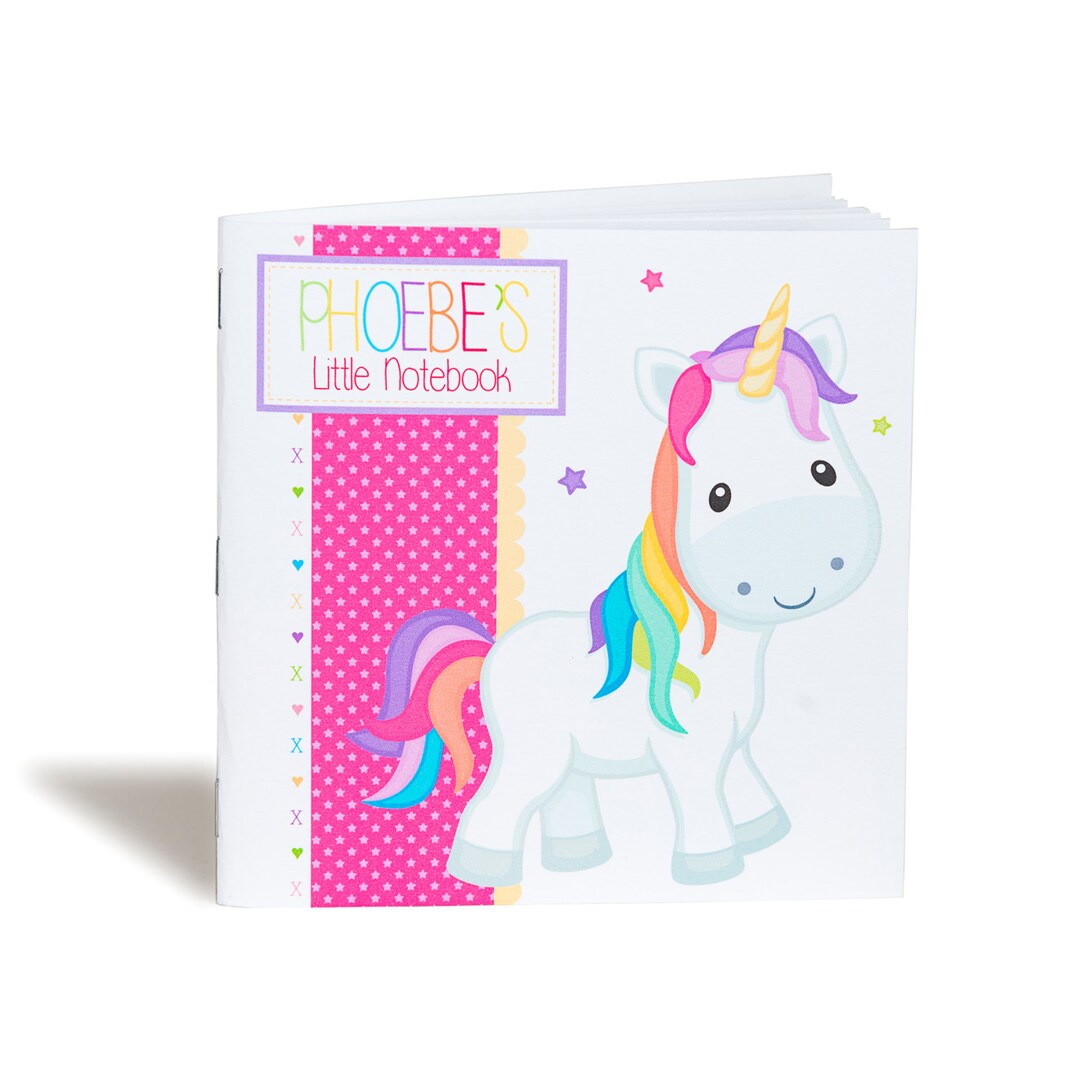 Personalised Rainbow Unicorn Notebook - Etsy UK