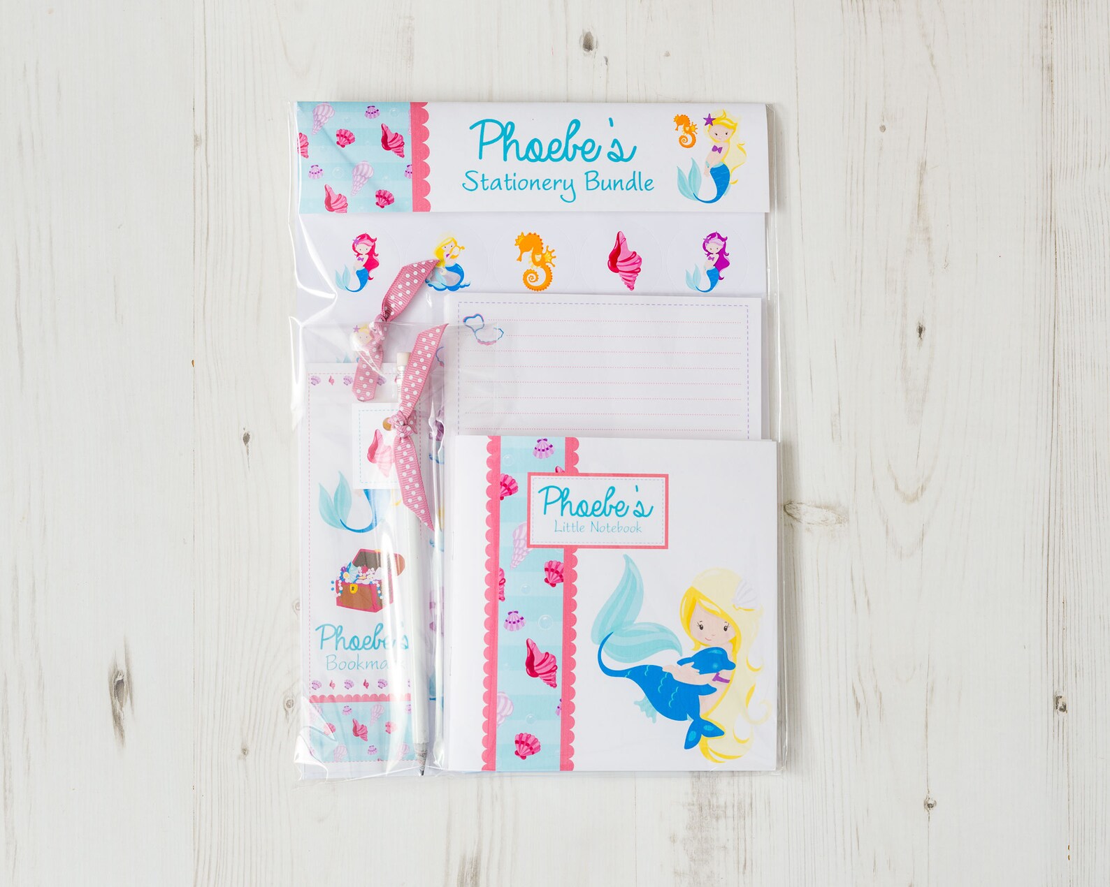 Mermaid Stationery Bundle Personalised Writing Set Mermaid - Etsy UK