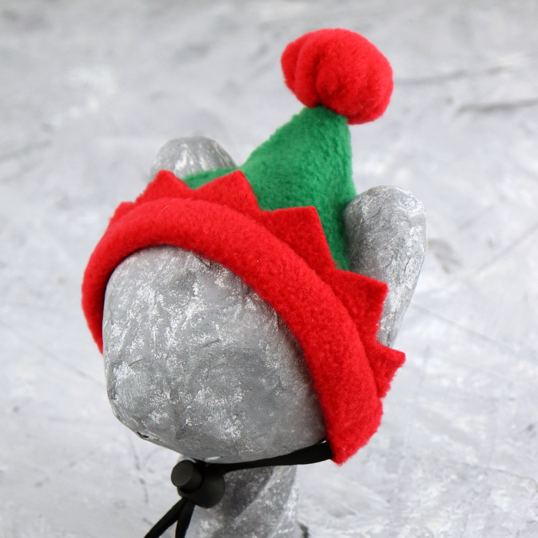 Elf Cat Hat. Christmas Cap for Cats and Kittens. Pet Photo Prop ...