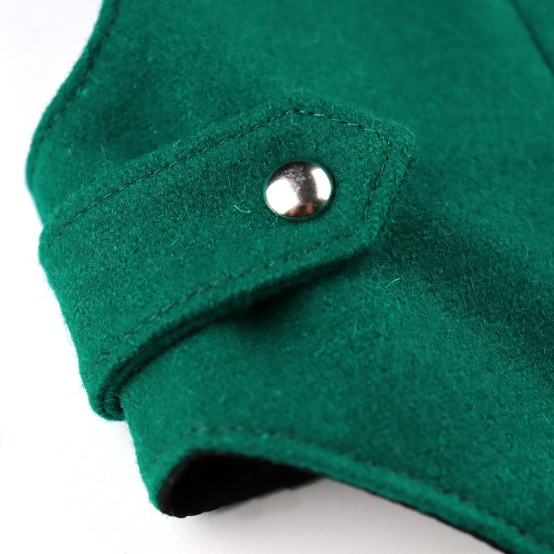 Escape Proof Cat Harness. Custom Made Kitten Vest. Green Woolen Cat ...
