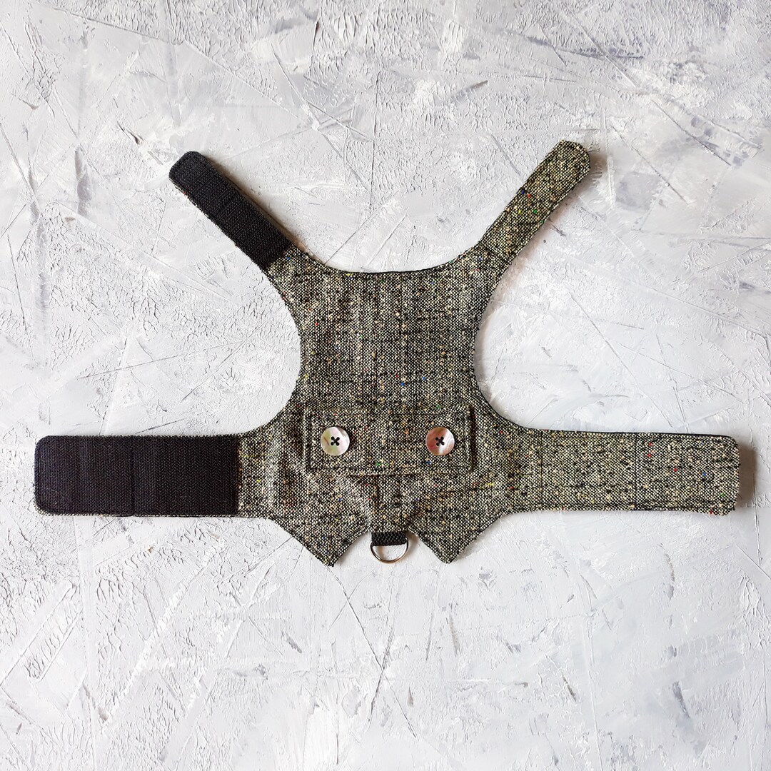 Cat Harness Escape Proof. Elegant Classic Tweed Cat Walking Jacket With ...