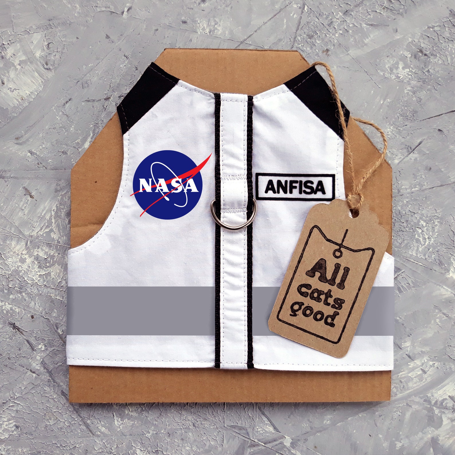 Personalised NASA Cat Harness With Your Cat's Name and | Etsy