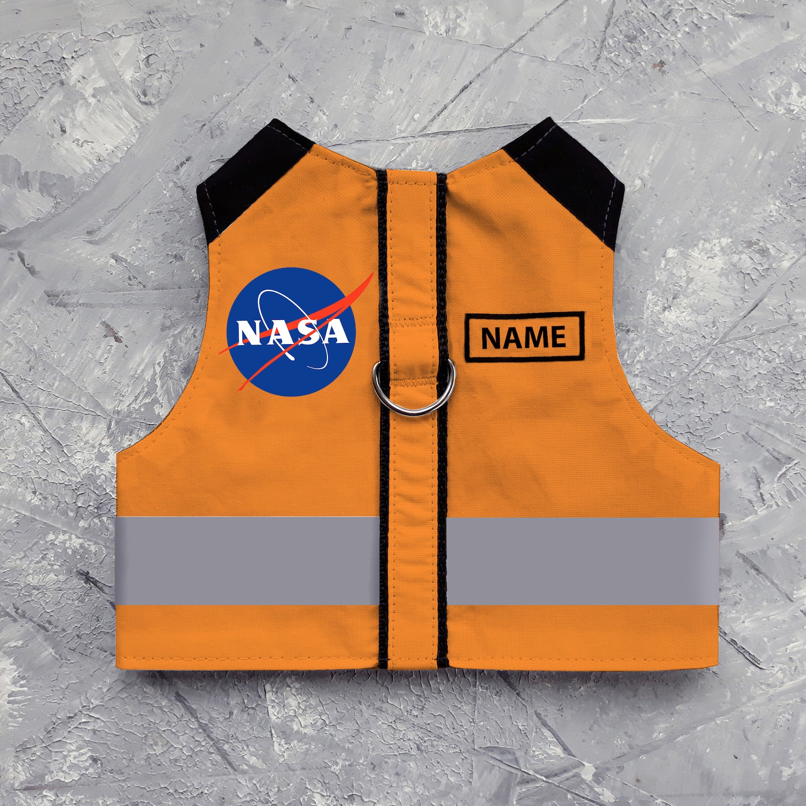 Personalized Orange NASA Cat Harness With Your Cat's Name | Etsy