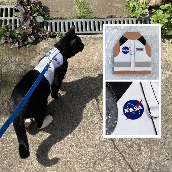 Personalized NASA Cat Harness with your cat's name and | Etsy