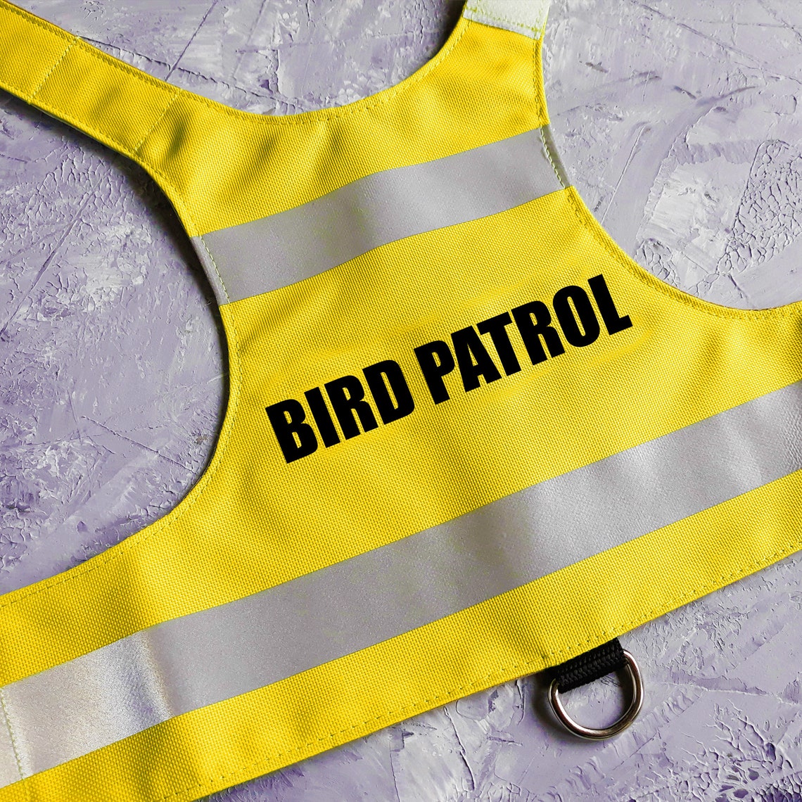 BIRD PATROL. Water-repellent Yellow Safety Cat Harness With | Etsy