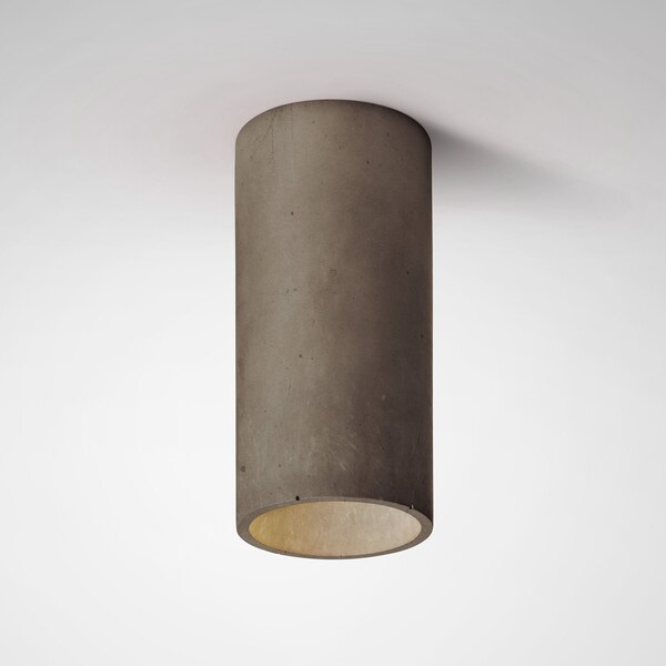 Concrete Ceiling Light - Etsy